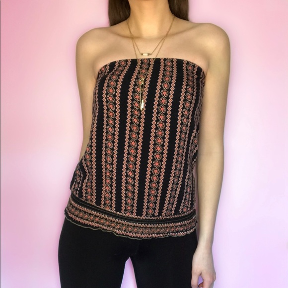 Tops | Cute Boho Tube Top | Poshmark